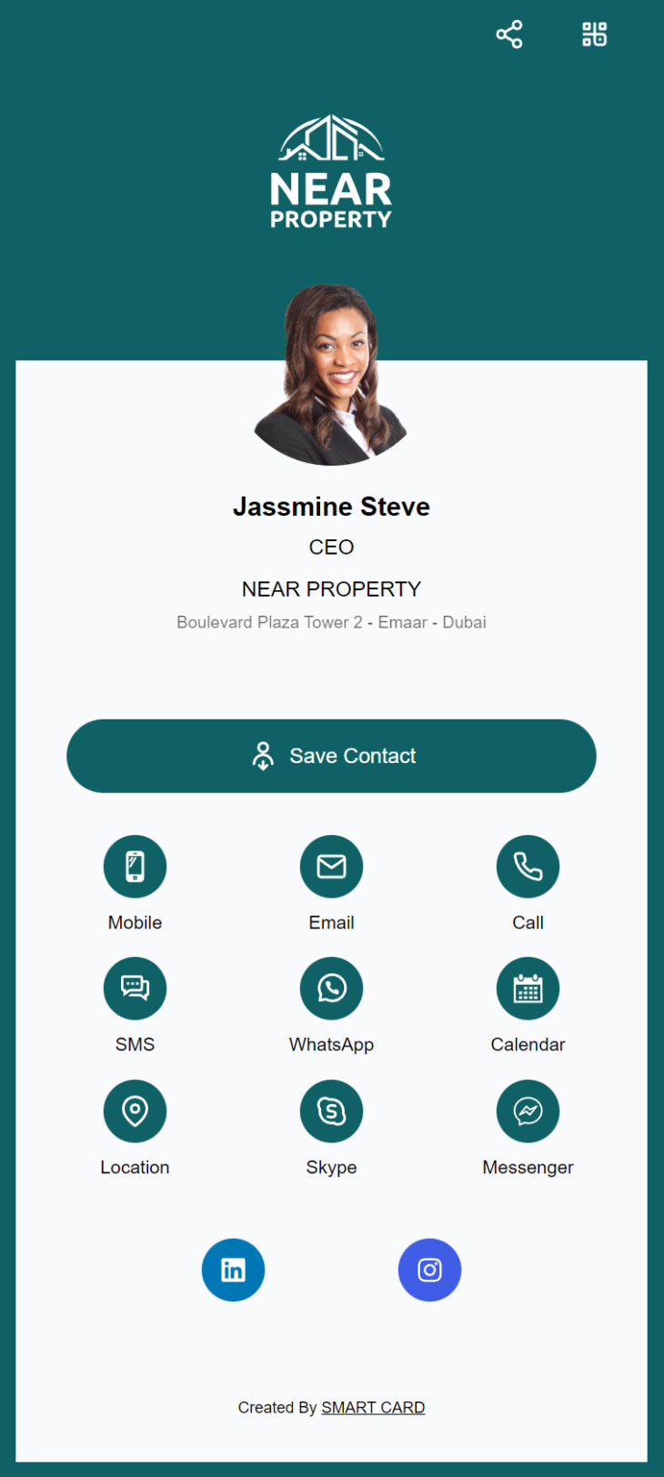 Digital Business Card (Select QTY) – SmartCard